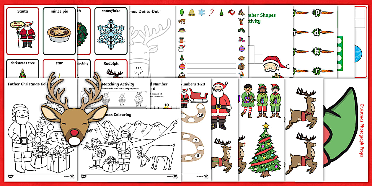 EYFS The Last Day Before Christmas Bumper Activity Pack