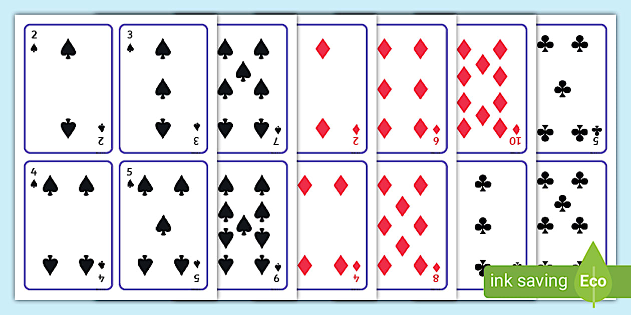 Printable Playing Cards (teacher made) - Twinkl