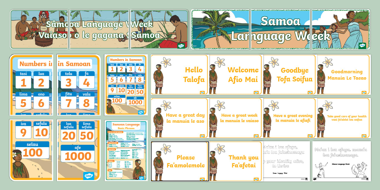 Samoa Language Week Display Pack (teacher made) - Twinkl
