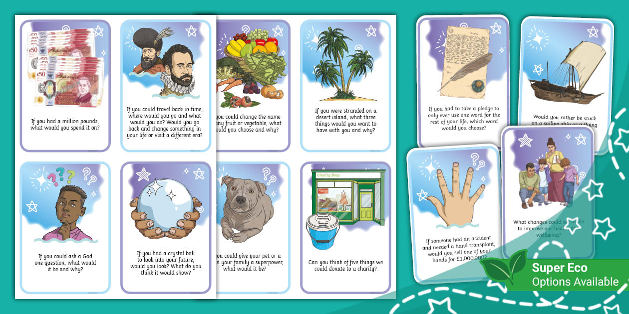 Conversation Starter Challenge Cards (teacher made) - Twinkl