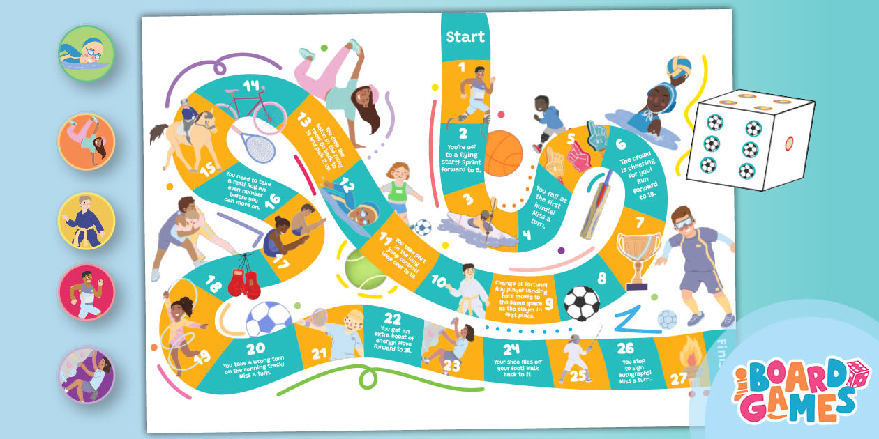 Summer Sports Board Game | Twinkl Board Games (teacher made)
