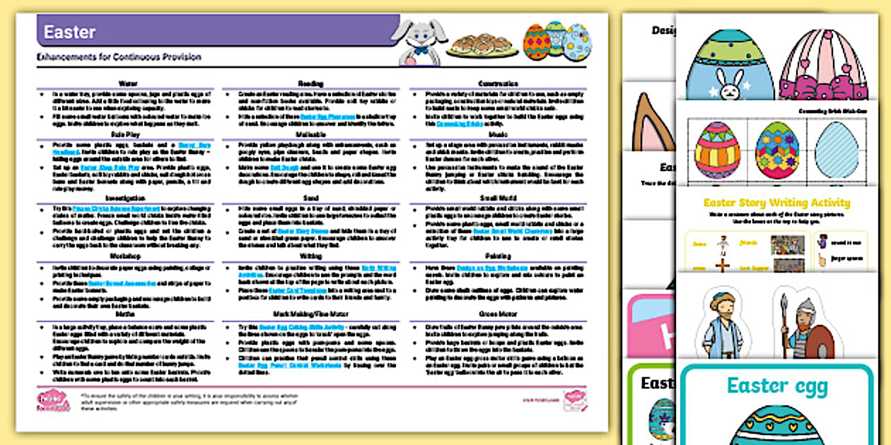 EYFS Easter Continuous Provision Planning Ideas and Resource Pack ...