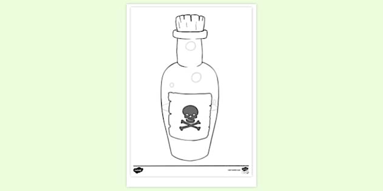 Poison Colouring Sheet | Colouring Sheets (teacher made)