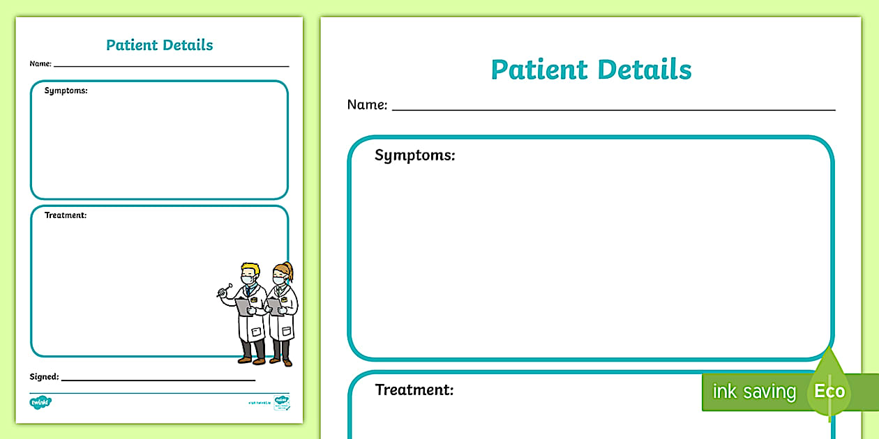 The Dentist Aistear Role-Play Order Forms