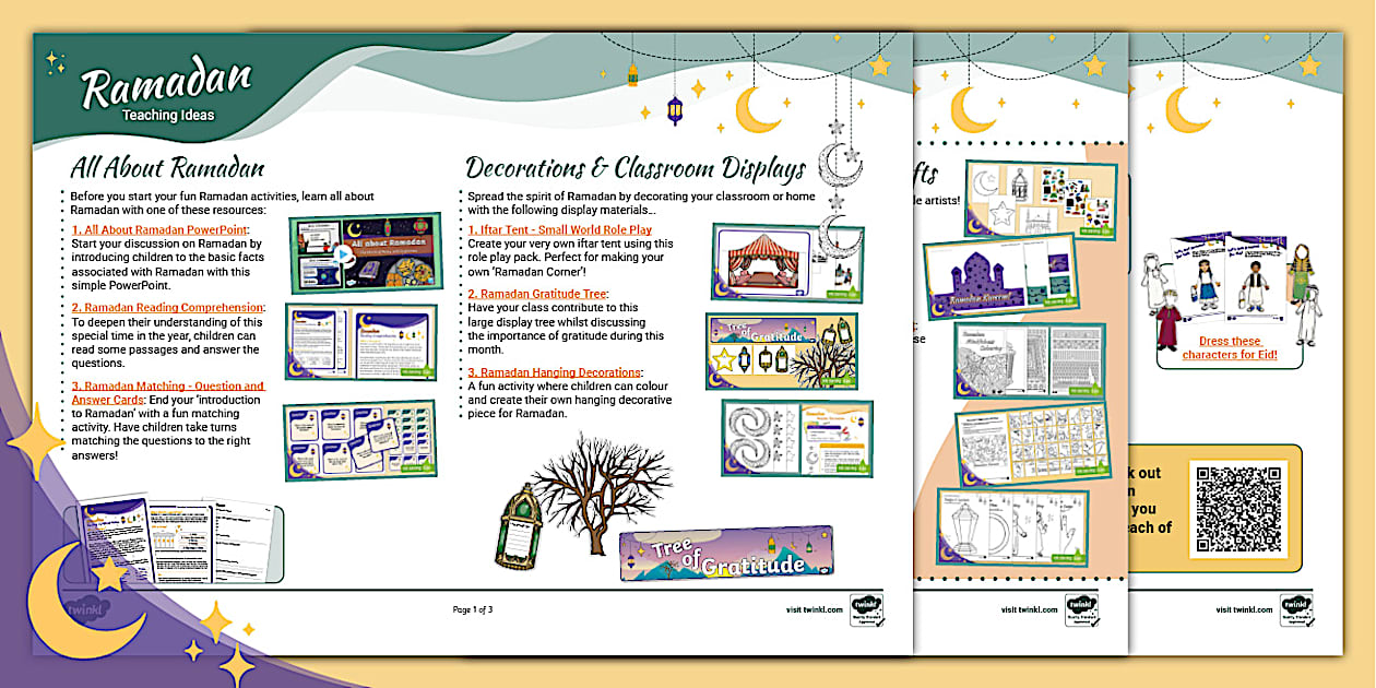 FREE! - Ramadan Teaching Ideas (teacher made) - Twinkl