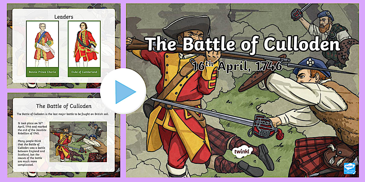 Battle of Culloden Facts PowerPoint - CfE Social Studies