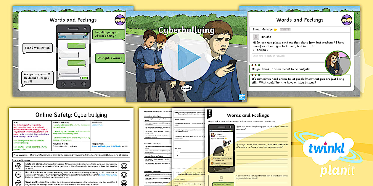 Computing: Online Safety: Cyberbullying Year 4 Lesson Pack 1