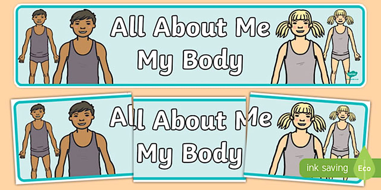 All About Me: My Body Display Banner (teacher made) - Twinkl