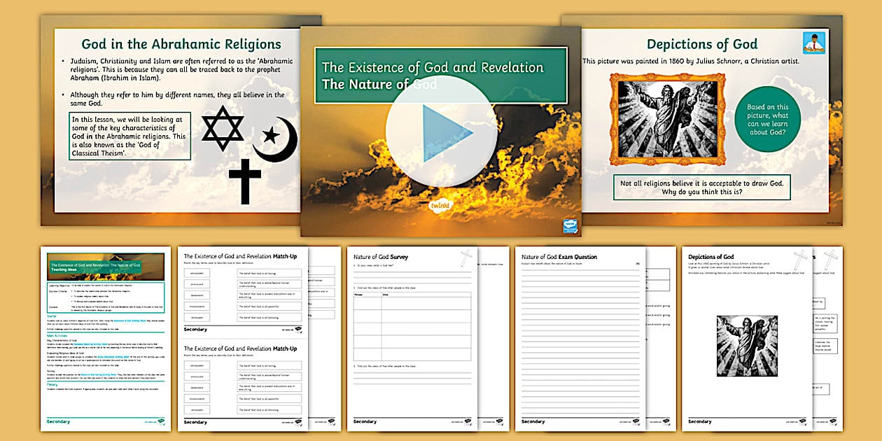 The Existence of God and Revelation Lesson 1: The Nature of God