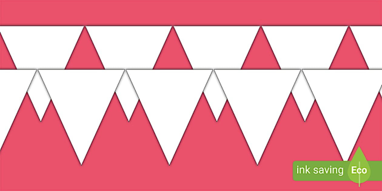Blank Bunting (nauczyciel wykonał) - Twinkl