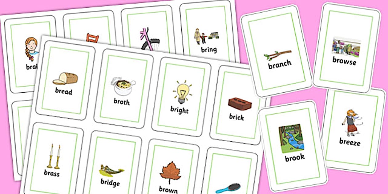 Dyslexic BR Flash Cards (teacher made) - Twinkl