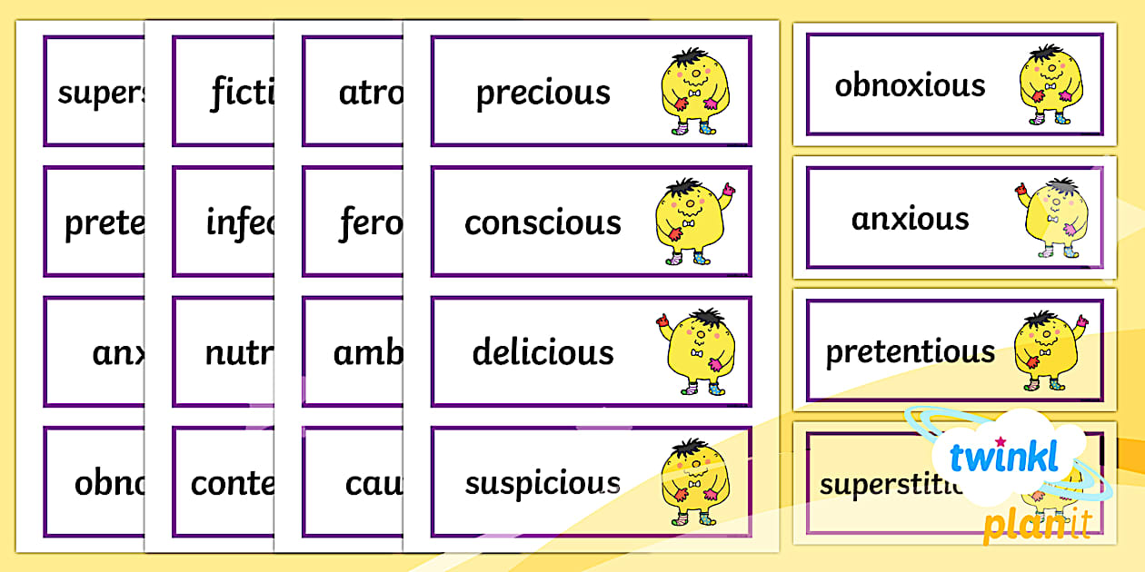 Black and White PlanIt English Additional Resources Year 5 Term 1A Word ...
