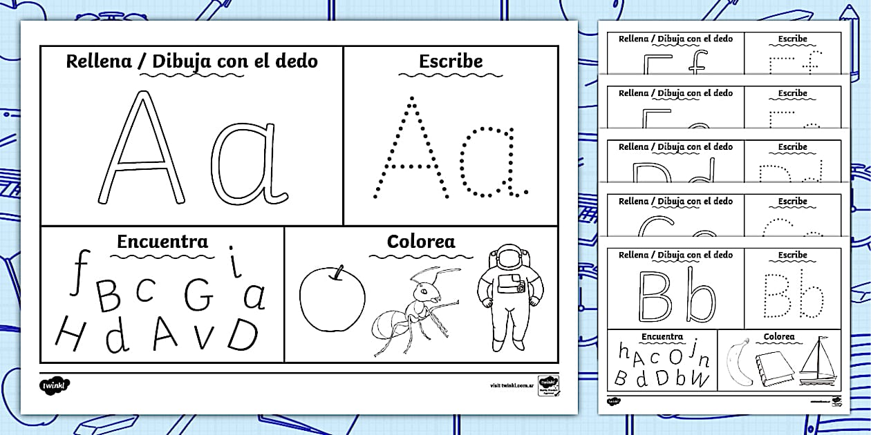 Hoja de actividad: el abecedario (Vuelta al cole) - Twinkl