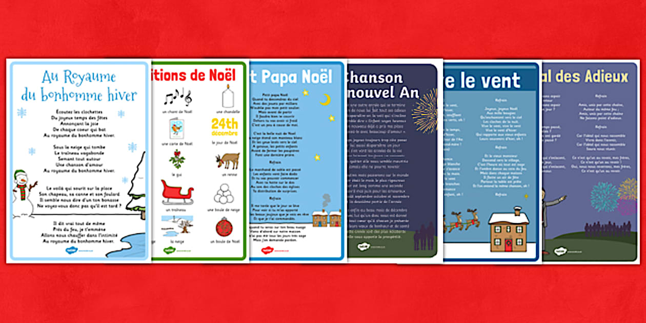 French Christmas Songs for Kids | French Resources | Twinkl
