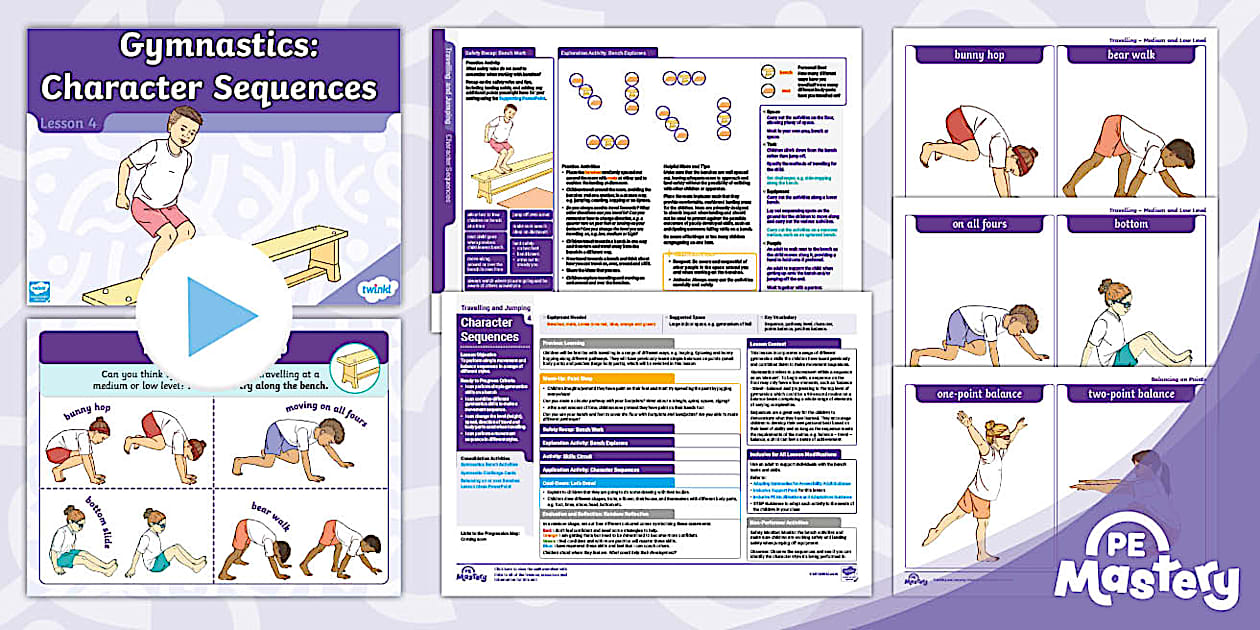 PE Mastery: Y1 Gymnastics Travel & Jump Lesson 4