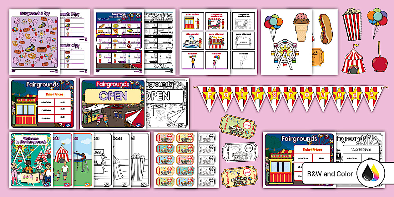 Fairgrounds Dramatic Play Pack (Teacher-Made) - Twinkl