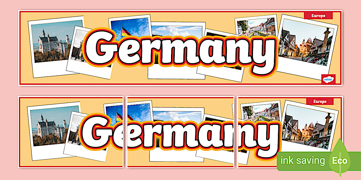 Germany KS2 Display Banner - Around the World (teacher made)