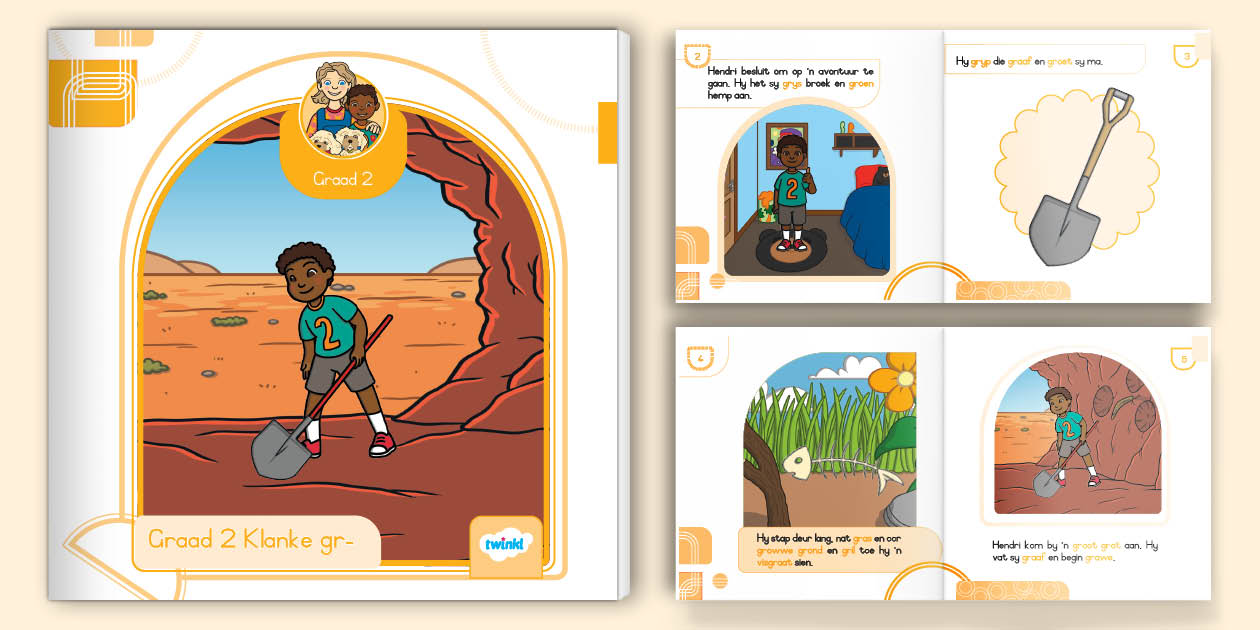 Graad 2 Klanke eBoek gr- (teacher made) - Twinkl