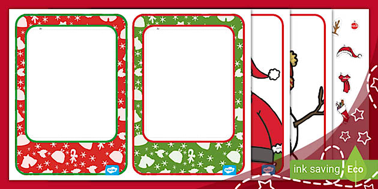 Christmas Shelf Elf Photo Booth Props (teacher made)