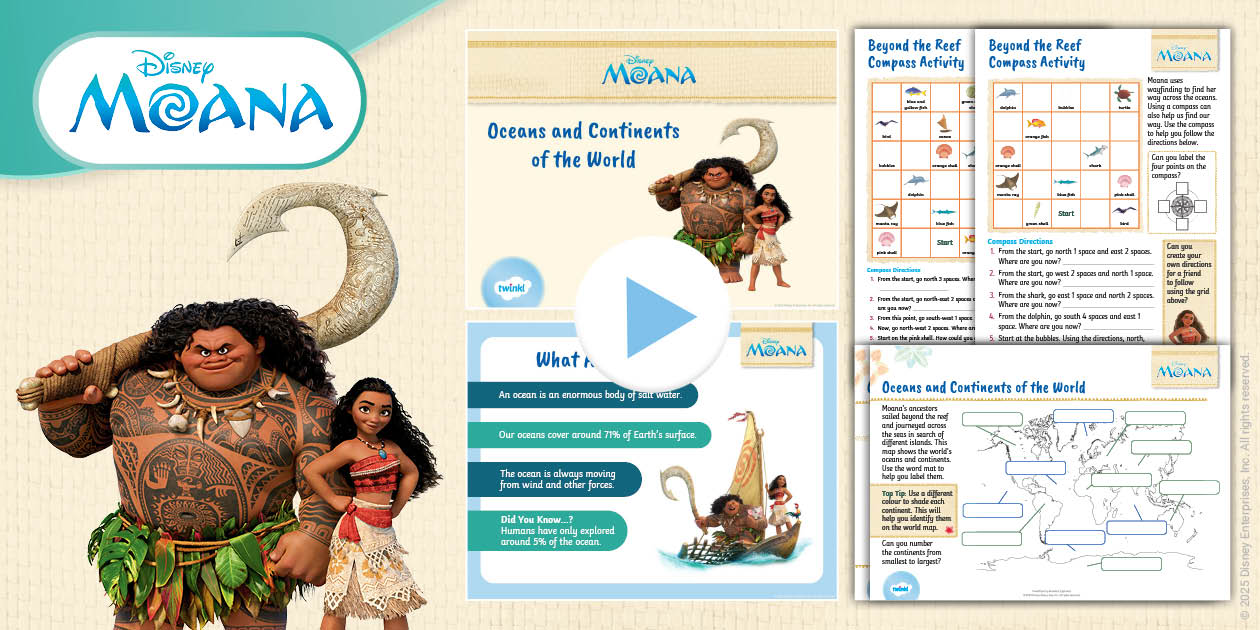 Moana: Exploring Our Oceans Pack (teacher made) - Twinkl
