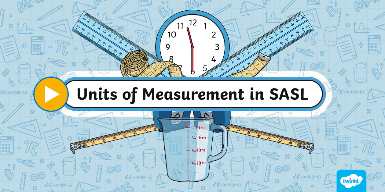 IP SASL Units of Measurement Signing Guide CAPS - Twinkl