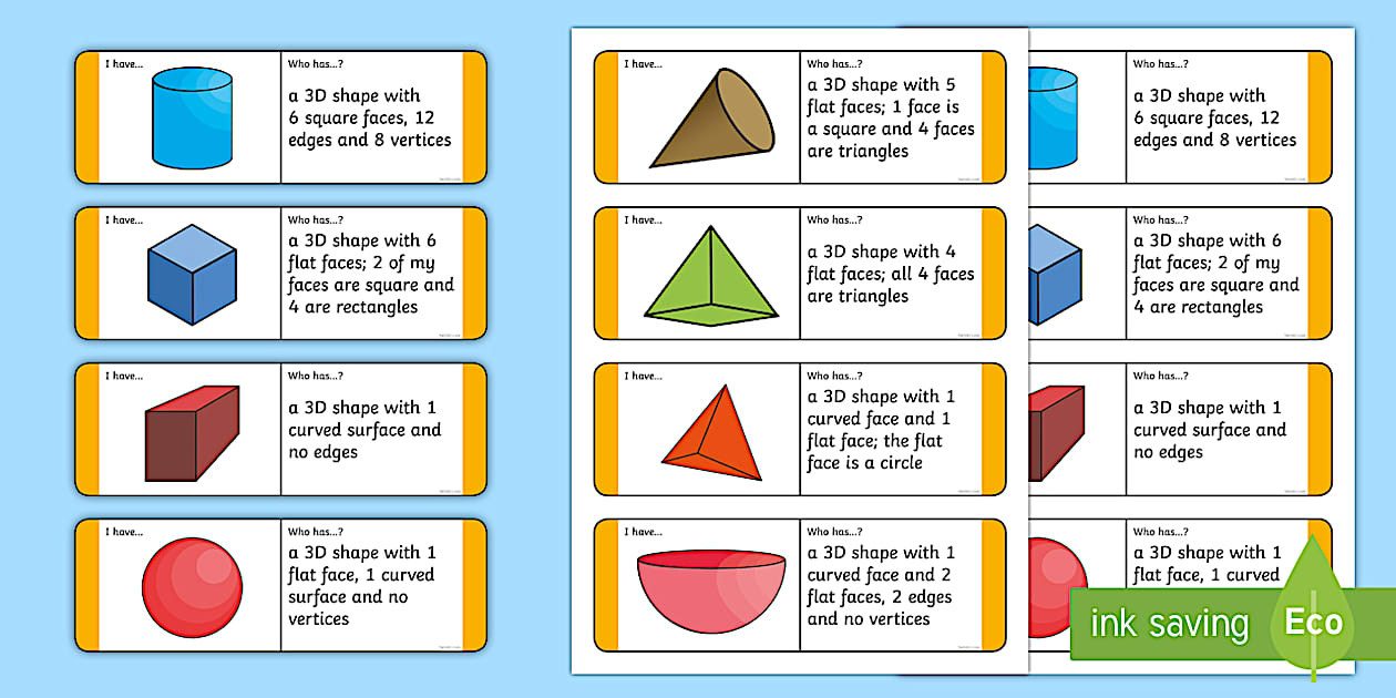 KS1 3D Shape Riddle Loop Cards - Twinkl