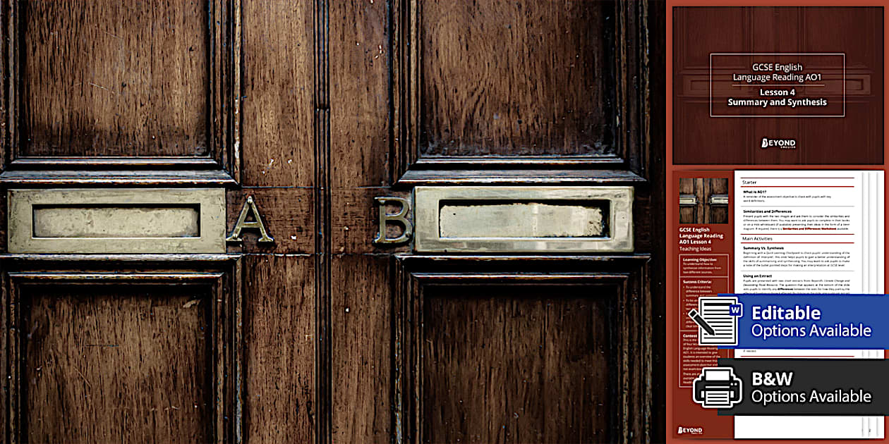 AO1 Reading | English Language GCSE | Beyond English