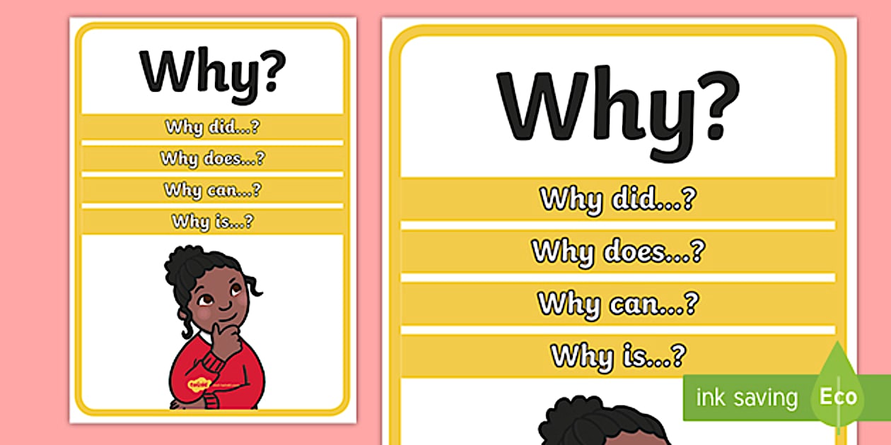 Why? Question Poster (teacher made) - Twinkl