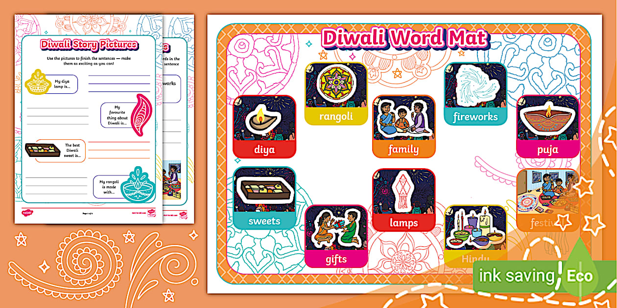 Encouraging Early Writing at Home: Diwali Writing Prompts