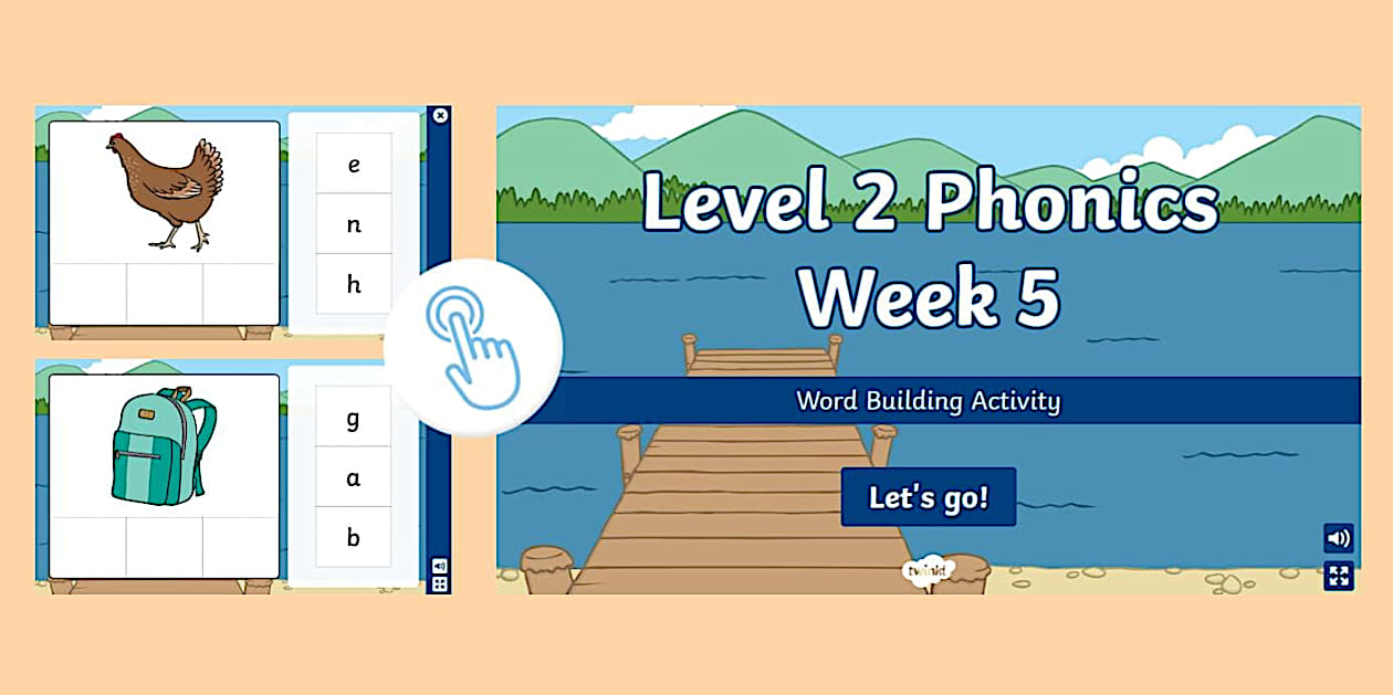 Level 2 Phonics Week 5 Game: Word Builder - Twinkl Go!