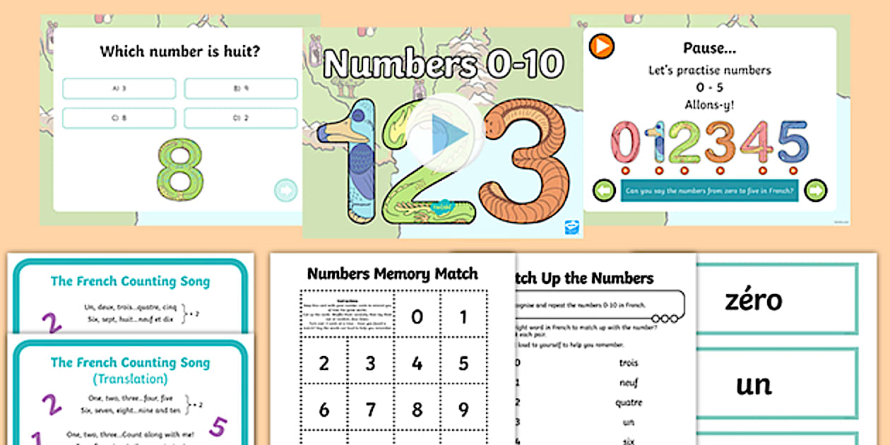 👉 French Numbers 1-10 | French | Languages | Twinkl CA