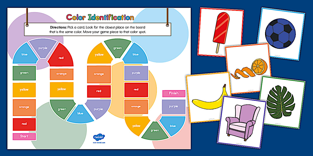 Early Childhood Color Identification Board Game - Twinkl