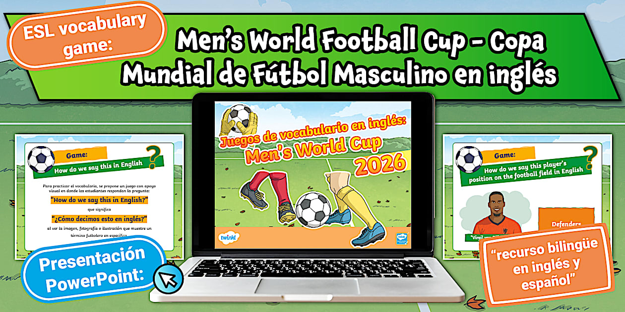 Juego ESL Vocabulario Mundial 2026