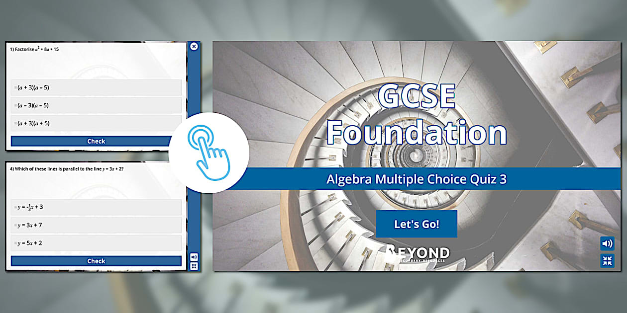 Foundation Multiple Choice Questions: Algebra Set 3 | Beyond