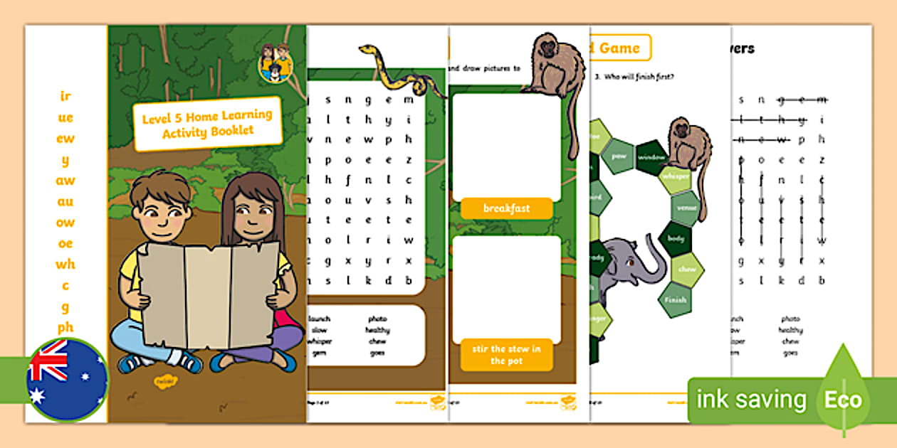 Home Learning Activity Booklet Level 5 Booklet 2 - Twinkl