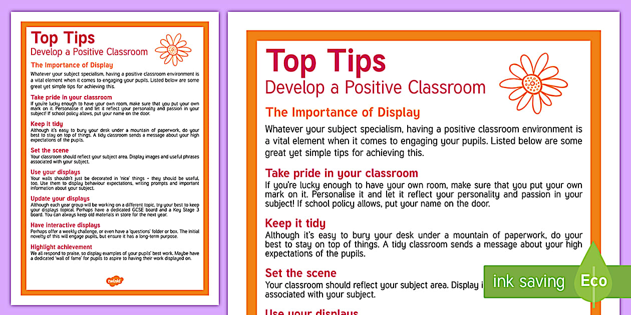 The Importance of Display Materials Adult Guidance - Twinkl