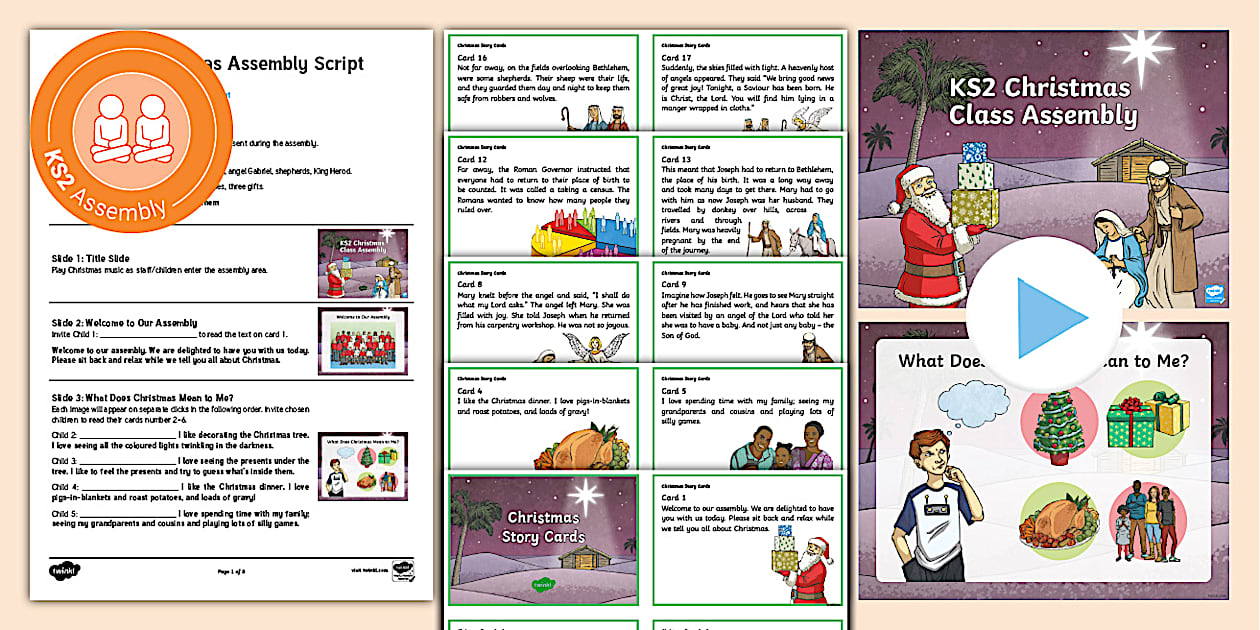 KS2 Christmas Assembly Idea - The story of Christmas