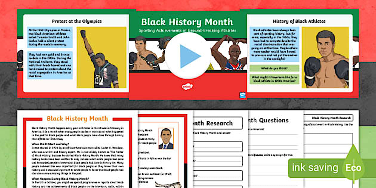 KS2 Black History Month Research Activity Pack - Twinkl