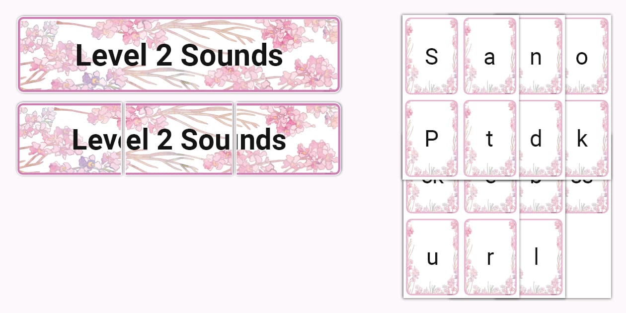 Singapore Orchid Phonics Sound Cards