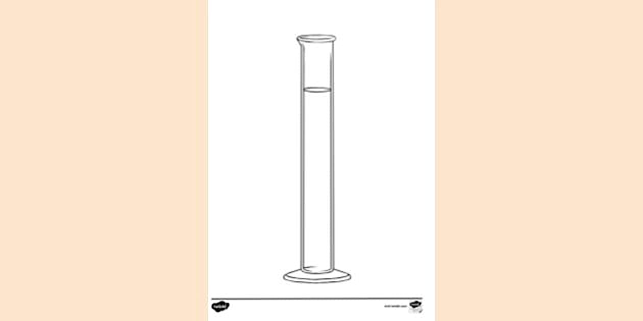 Test Tube Full Colouring Sheet (teacher made) - Twinkl