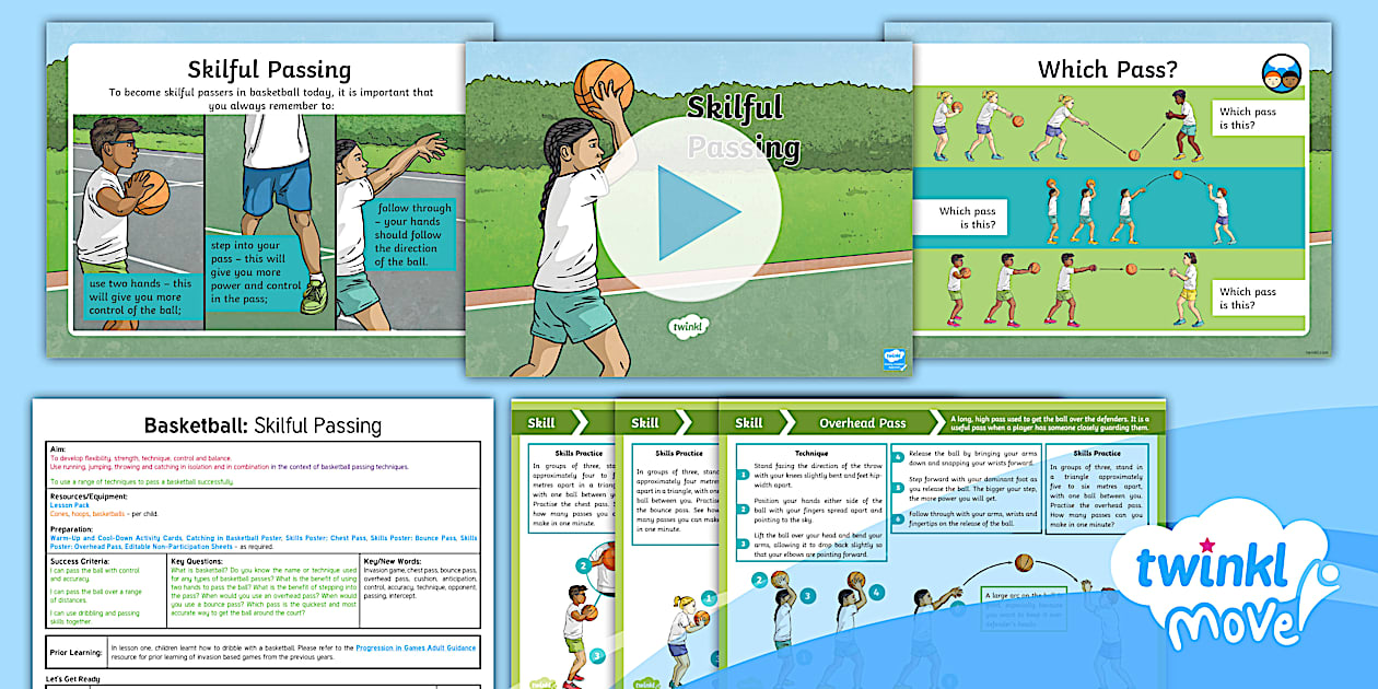 Basketball Passing Lesson Plan - Passing in Basketball - Y5