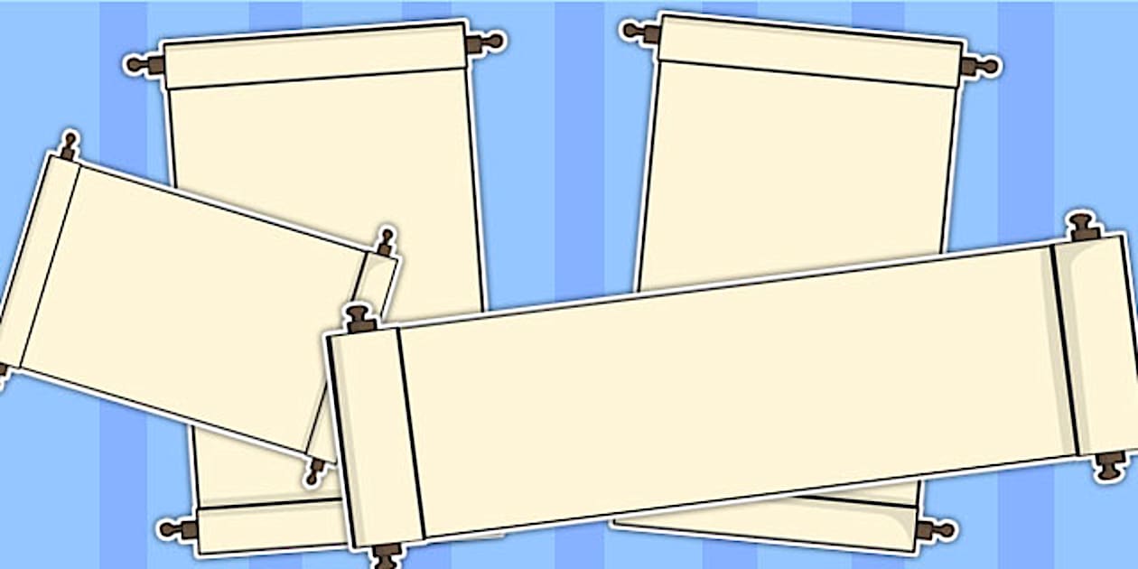 Editable Scrolls - Scroll Name Labels (teacher made)