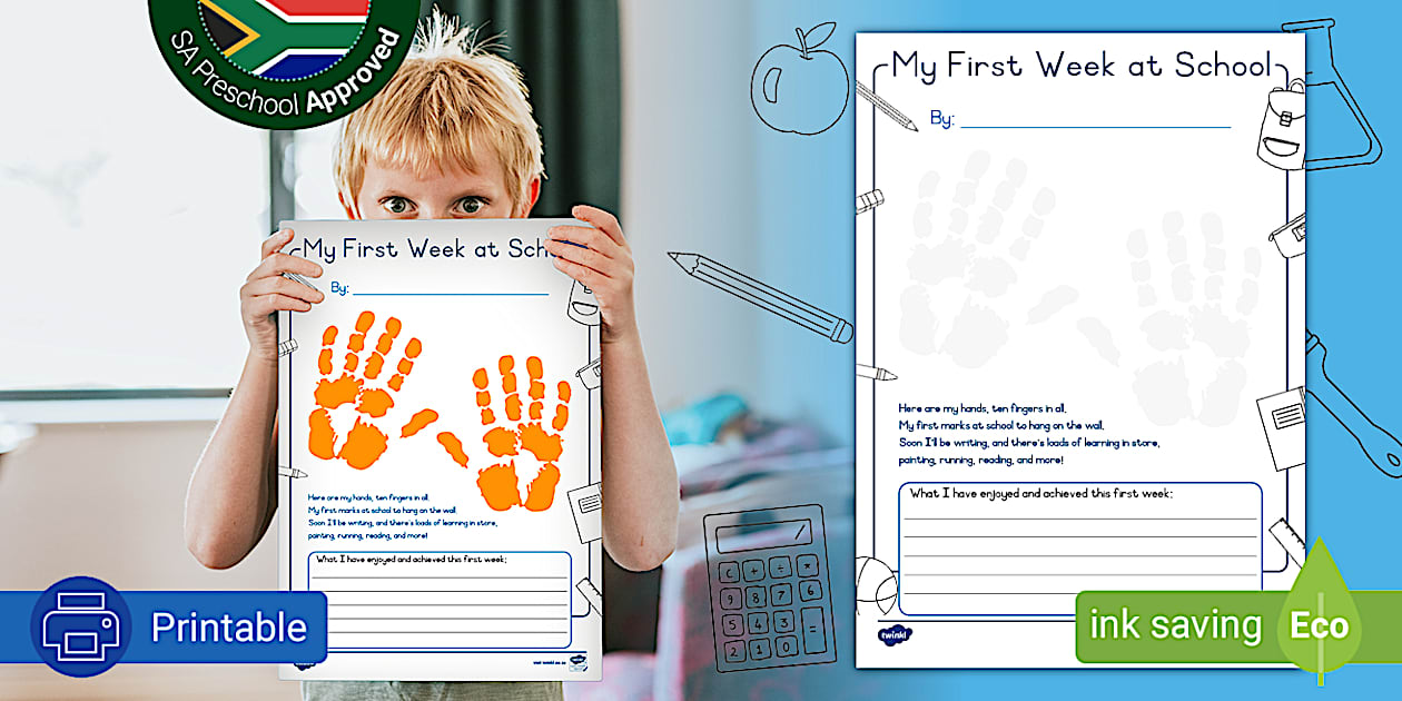 Back to School: First Week Completion Comments Poster
