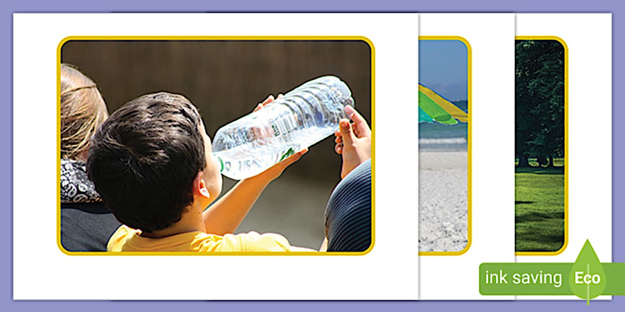 Safe in the Sun Display Photos (teacher made) - Twinkl