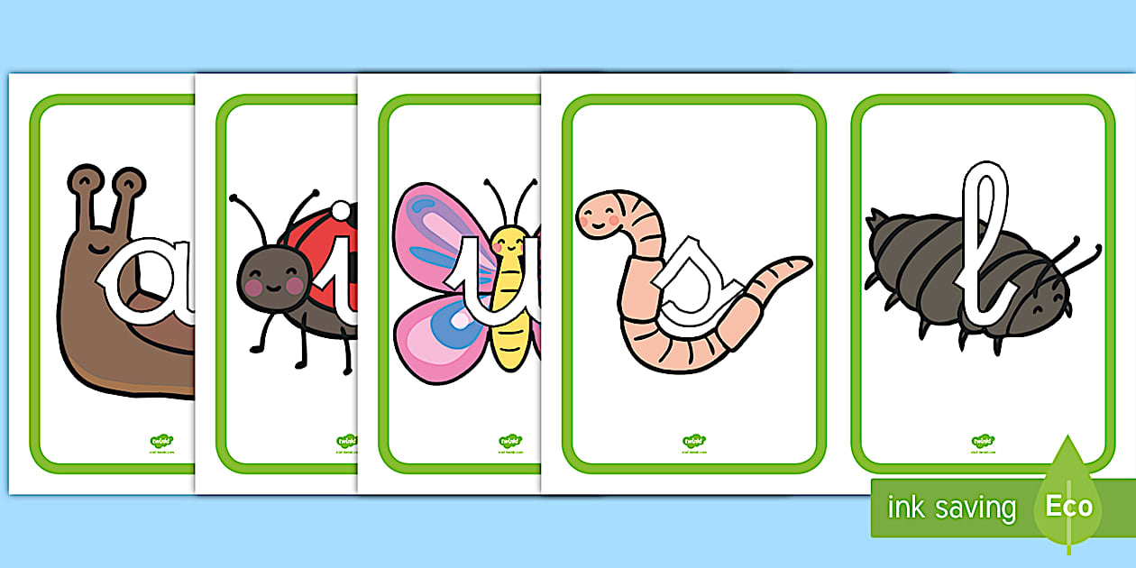 Tarjetas de fonemas: Bichos (teacher made) - Twinkl