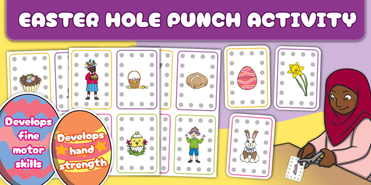 Easter Hole Punch Activity | Twinkl
