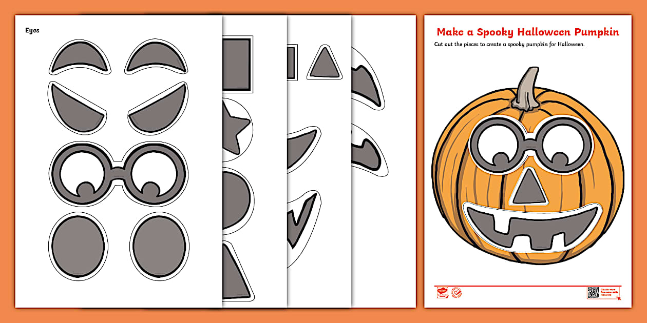 Halloween Pumpkin Cutting Skills Activity (teacher made)