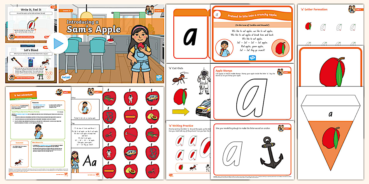 Twinkl Phonics: Level 2: Week 1: Lesson 2: 'a'