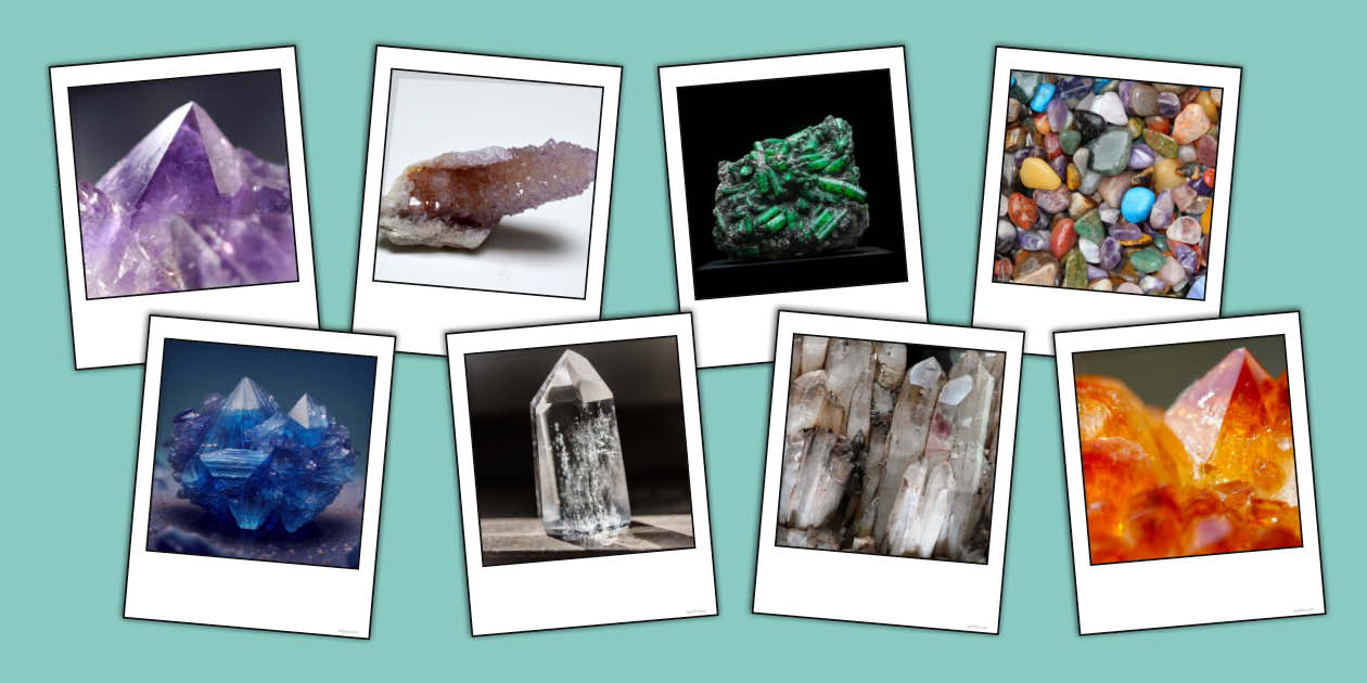 Crystals Instant Photo Style Display Photos (teacher made)