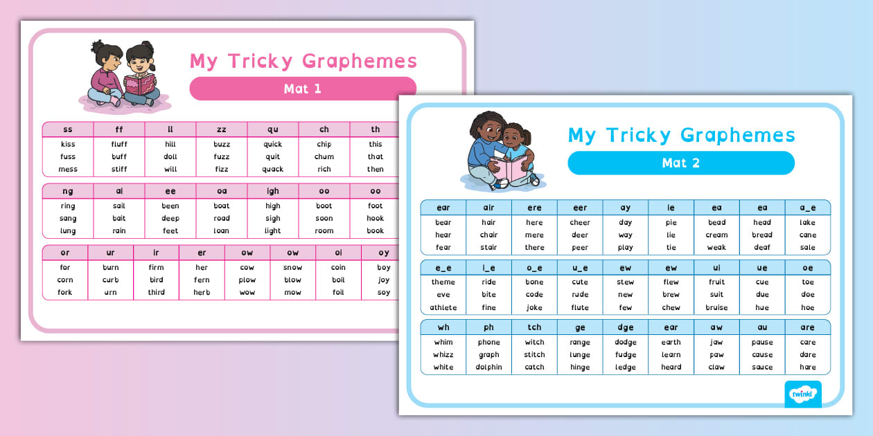 My Tricky Graphemes Mats (teacher made) - Twinkl